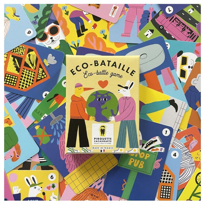 Card game "Eco-Battle" made in France