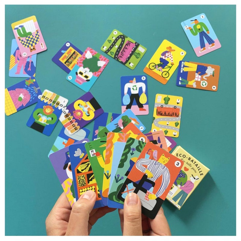 Card game "Eco-Battle" made in France