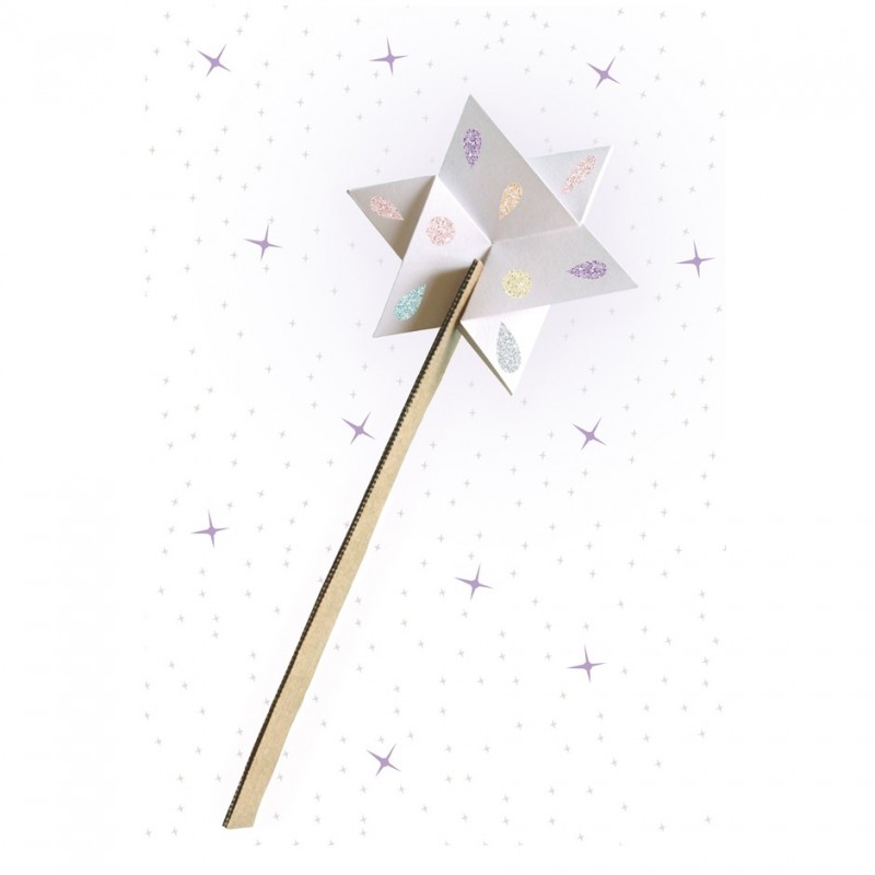 Cardboard magic wand creative activity made in France